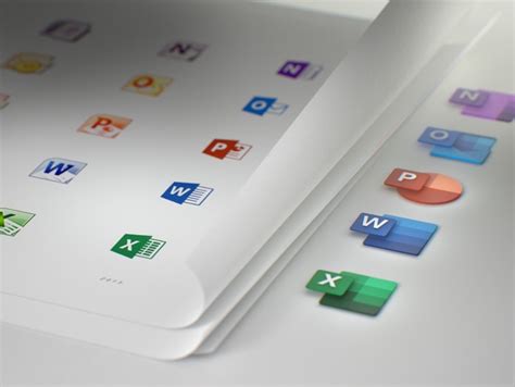 The One Point Microsoft App Icons Redesigned After Years