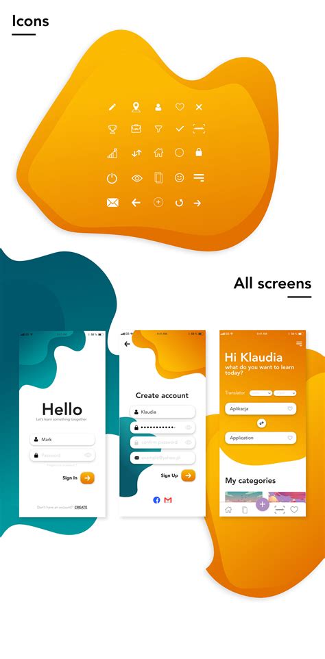 UX UI Flashcards Learning Application On Behance