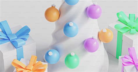 선물로 둘러싸인 하얀 크리스마스 트리 사진 Unsplash의 번역하다 이미지