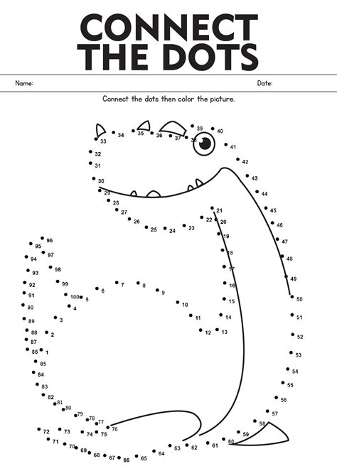connect a dot worksheets