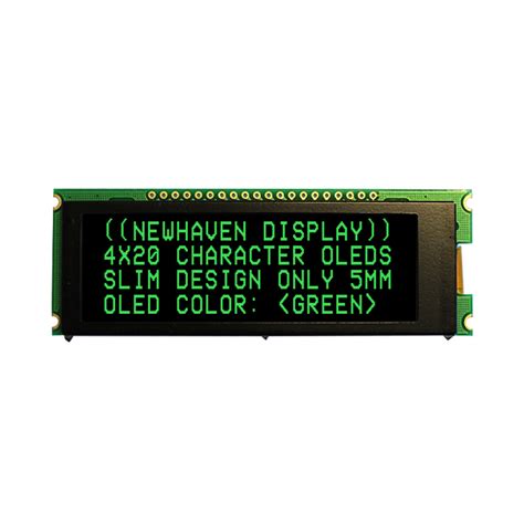 Green 20x4 Character Slim Oled Module