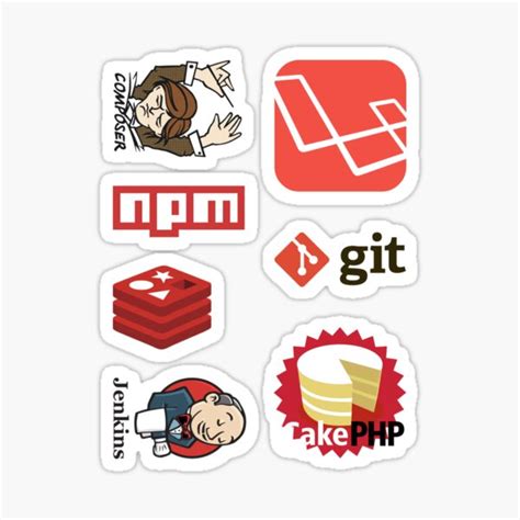 PHP Web Dev Tooling Sticker For Sale By Webdevstack Redbubble