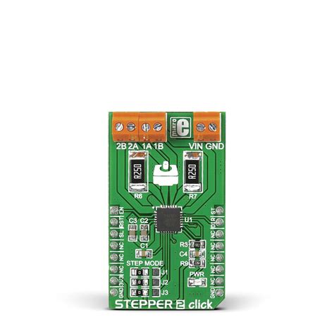 stepper 2 click board with a4988 motor driver for bipolar stepper motors