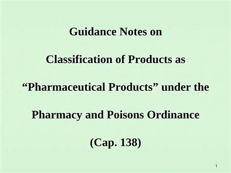 Pdf Guidance Notes On Classification Of Products As Nutritional