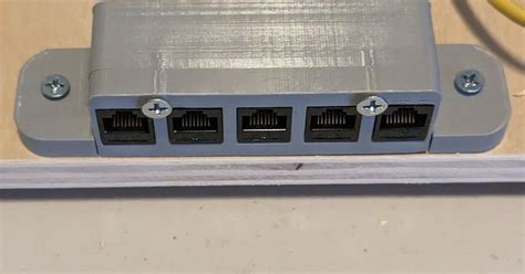 Ethernet Patch Cable Rack 5 Connectors By Steamtronics Download Free Stl Model