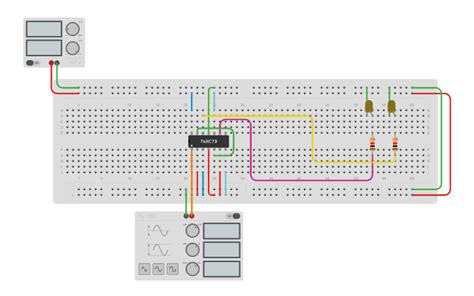 Circuit Design 2 Bit Asynchronous Down Counter Tinkercad