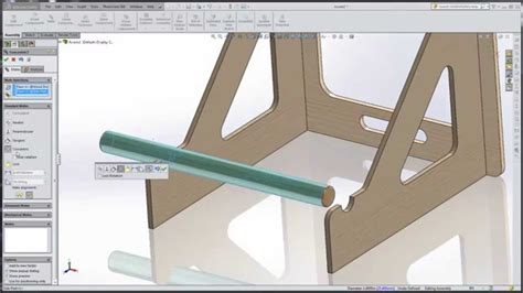 Solidworks 2015 Tutorial 012 Assembly Width Mate Youtube