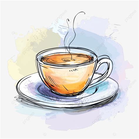 귀여운 차 한잔 낙서 컵 차 꽃 Png 일러스트 및 이미지 에 대한 무료 다운로드 Pngtree