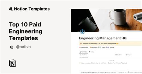 Top 10 Paid Engineering Templates Notion Template Marketplace