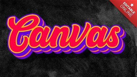 Canvas Trippy Text Effect Generator