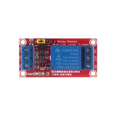 módulo de relé 5v 1 canal con optoacoplador high low megatronica