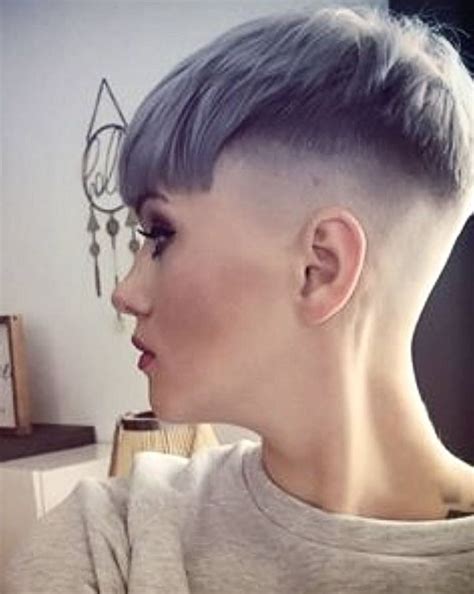 Pixie Haircut Fade Short Bowlcut Women Pixie Bowlcut Undercut