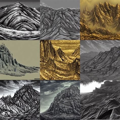 a desolate mountainside in the style of h.r. giger | Stable Diffusion | OpenArt