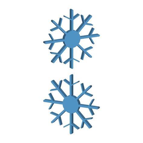 Snowflake Illustrated In Vector Vector Art At Vecteezy