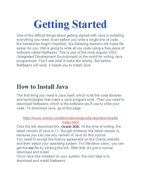 Getting Started Javaprogramming Pdf