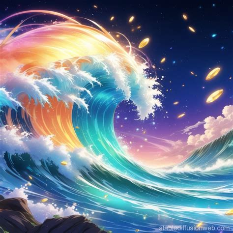 Quantum Mechanics Wave Particle Duality Principle Stable Diffusion Online