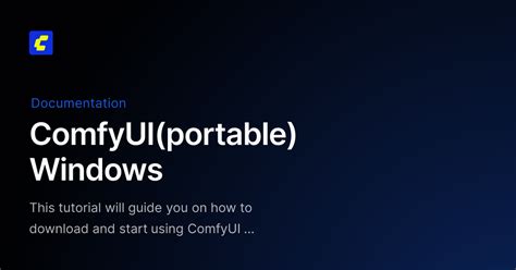 ComfyUI(portable) Windows - ComfyUI