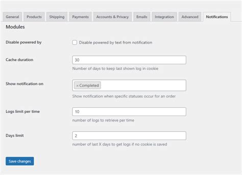 notifications for woocommerce woocommerce