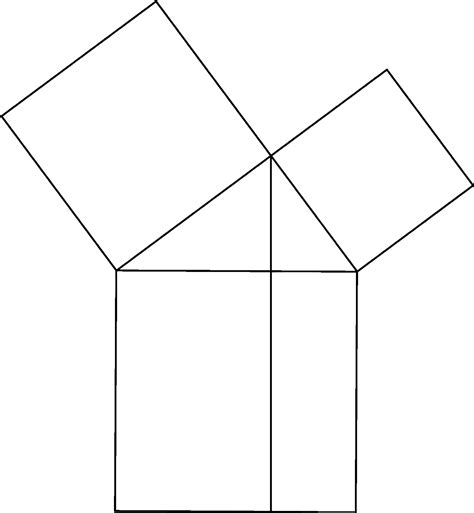 Euclids Pythagorean Theorem Proof Vintage Illustration 13742646