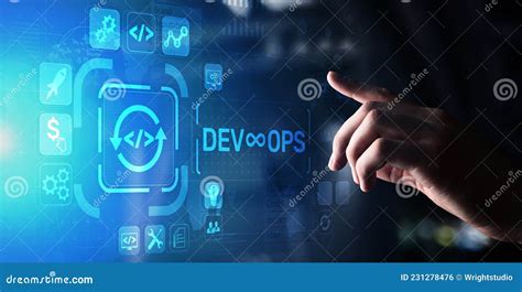 Dev And Ops Symbol Devops Concept For Software Engineering Culture And