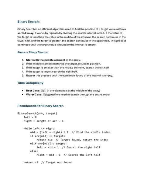 Binary Search Pdf Computer Programming Applied Mathematics