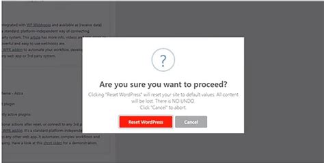 a step by step guide to reset your wordpress website wptidbits