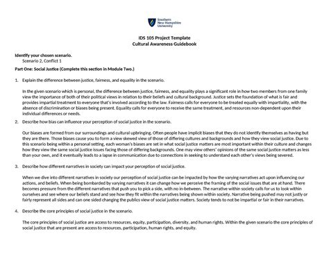 Ids 105 Scenario Template Aand Ol Ids 105 Project Template Cultural