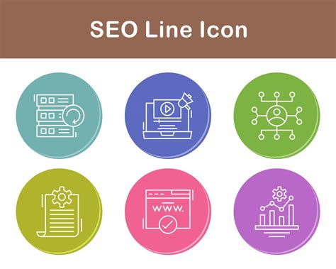 Seo Vector Icon Set 21428704 Vector Art At Vecteezy