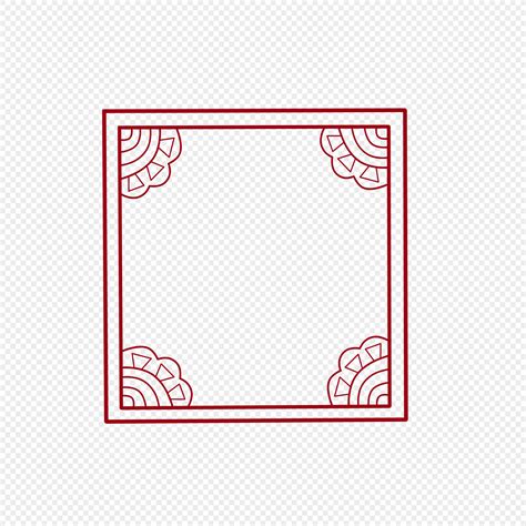 빨간색 테두리 Png 일러스트 무료 다운로드 Lovepik