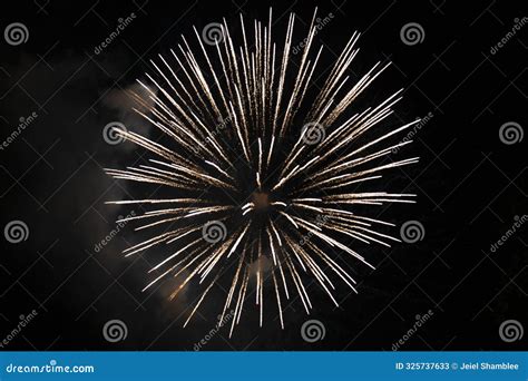 Exploding Fireworks Show Stock Image Image Of Contrast 325737633