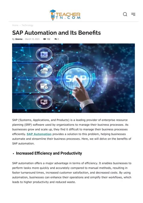 Ppt Sap Automation And Its Benefits Powerpoint Presentation Free Download Id12182865