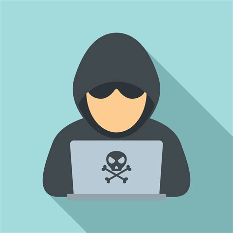 Modern Hacker Icon Flat Style 14502691 Vector Art At Vecteezy