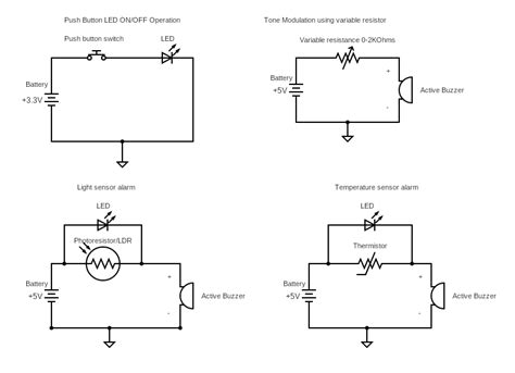 Push Button Schematic