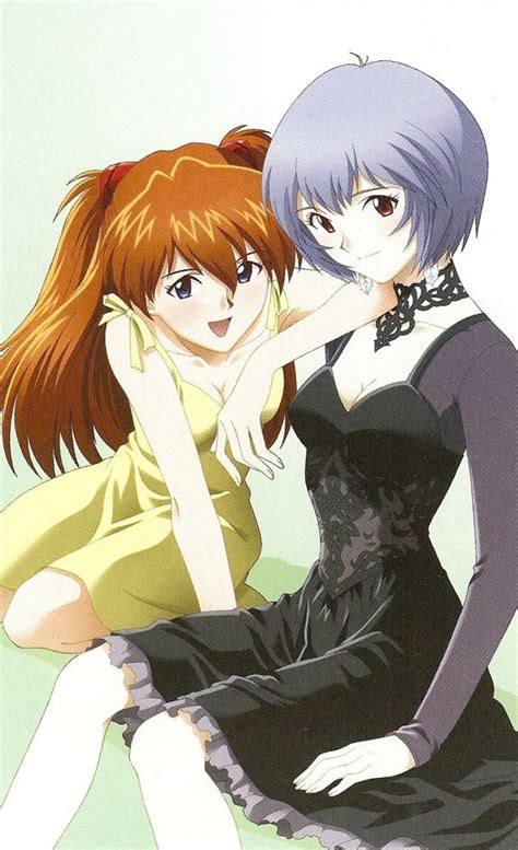 Evangelion Asuka And Rei Anime