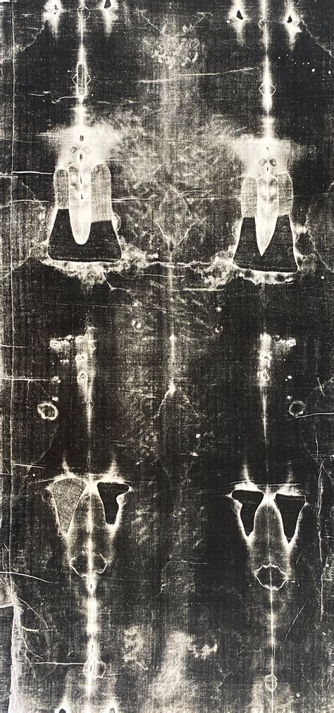 Negative Back Image Of The Shroud Of Turin By Vernon Miller 85 X 18