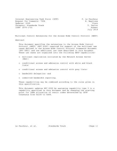 Multicast Flow Reporting Use Case Multicast Use Cases