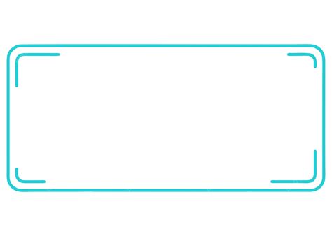 Stylized Rectangular Outline Vector Borders Rectangular Border