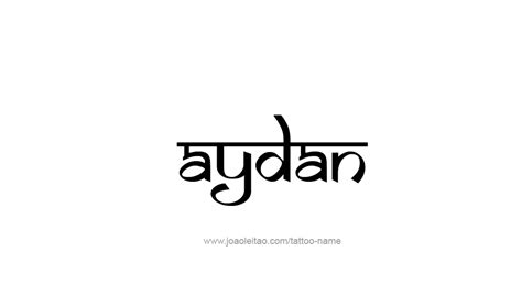 Aydan Name Tattoo Designs
