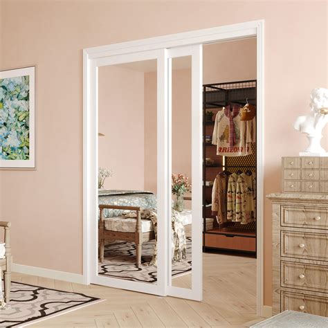 Mirrored Sliding Closet Doors 60 X 80double 304 X 80