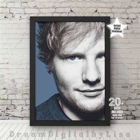 Ed Sheeran Poster Etsy Australia
