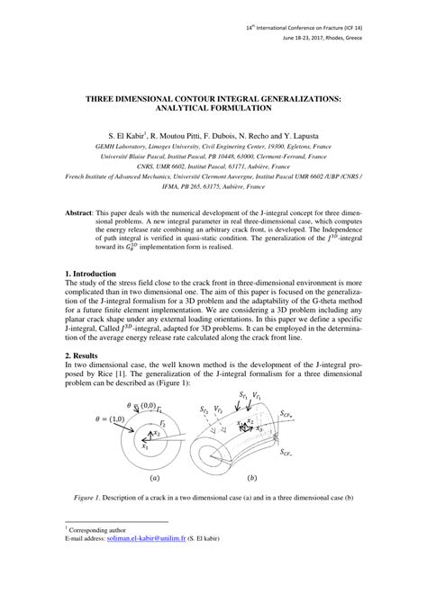 Pdf Three Dimensional Contour Integral Generalizations Analytical Formulation