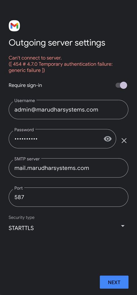 Error 454 470 Temporary Authentication Failure Generic Failure