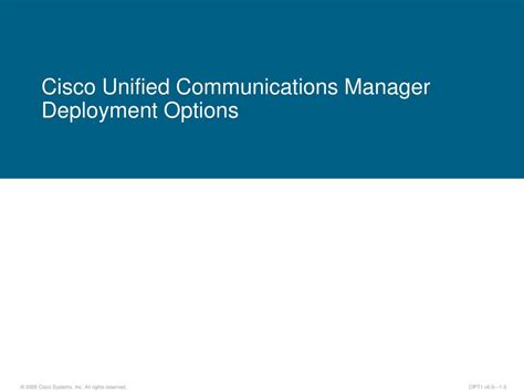 PPT Getting Started With Cisco Unified Communications Manager
