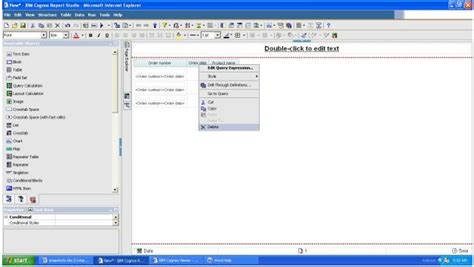 Cognos Concatenate Of Two Data Cells Merging Data Cells