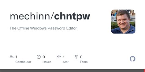 Github Mechinnchntpw The Offline Windows Password Editor