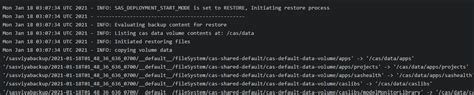 A First Look And Backup And Restore In Sas Viya On Kubernetes