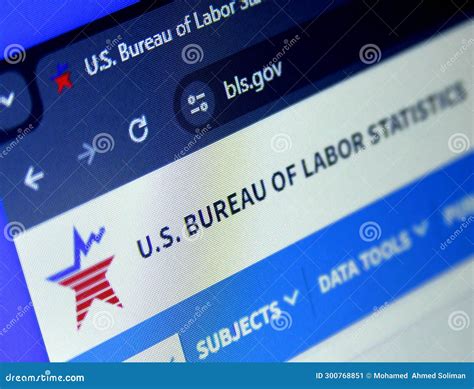Us Bureau Of Labor Statistics Bls Editorial Photo Image Of American