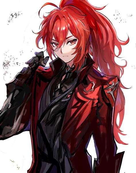 Diluc And Diluc Genshin Impact Drawn By Shiramigame Danbooru