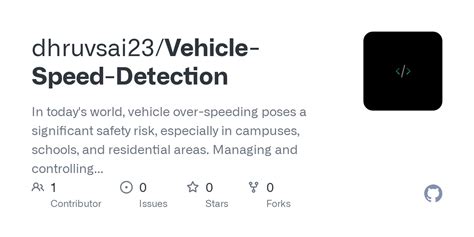 Github Dhruvsai23 Vehicle Speed Detection In Todays World Vehicle