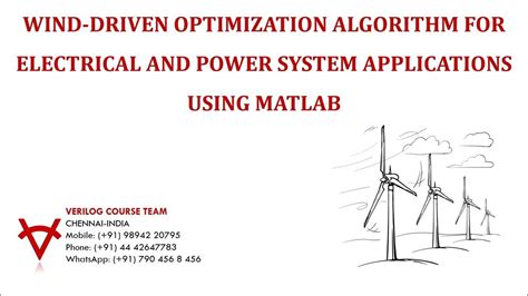wind driven optimization algorithm for electrical and power system